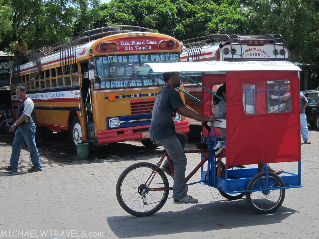 Riding A Bicycle Taxi in Nicaragua Is Hard Work - Michael W Travels...