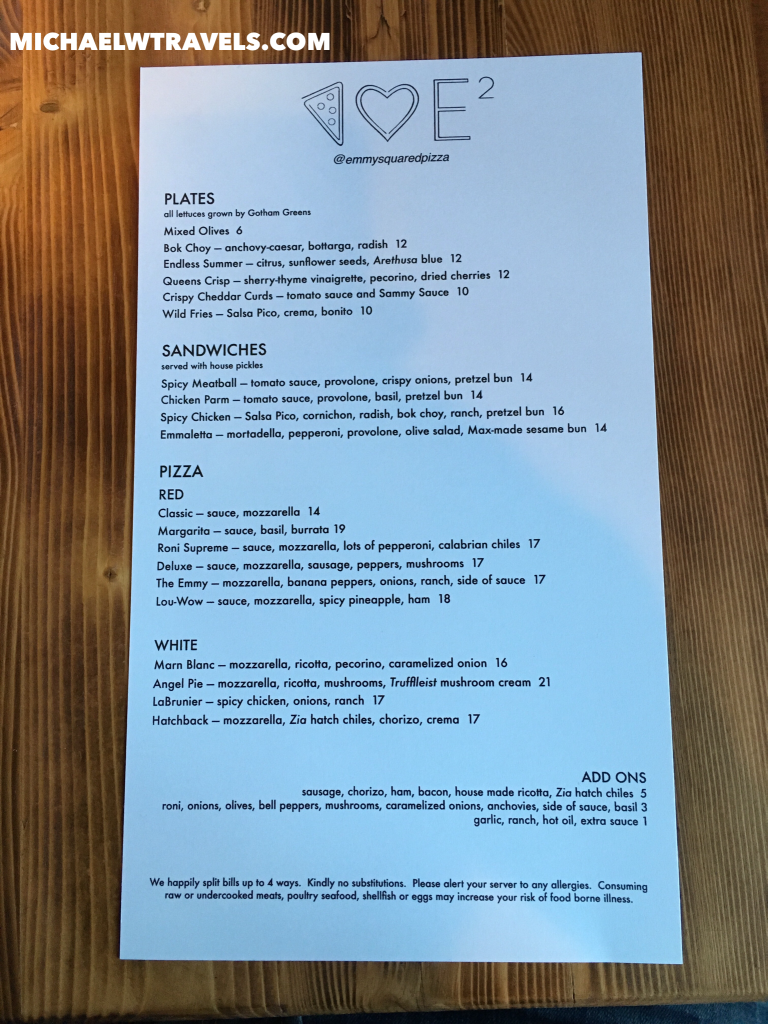 Emmy Squared- Pizza Perfection in Brooklyn, NY