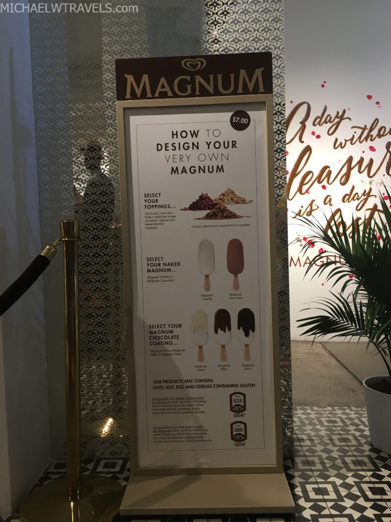 A Visit to the Magnum Ice Cream Bar NYC