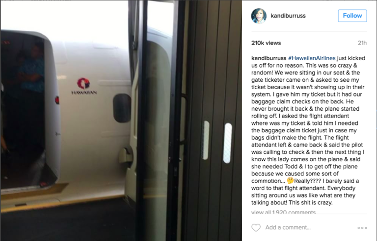 Real Housewives Star Says She Was Kicked Off Hawaiian Airlines Flight