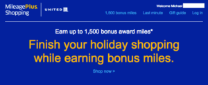 Earn Up To 1,500 United Miles w. MileagePlus Shopping