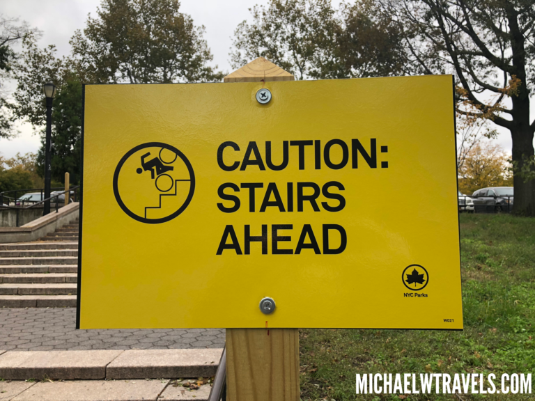 Ridiculous Street Signs #24: Stairs Ahead- Flushing Meadows Park