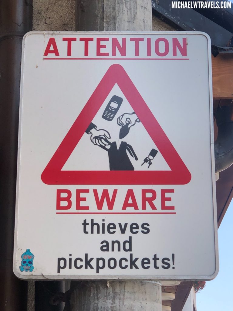 Ridiculous Street Signs #32: Beware Thieves and Pickpockets- Sarajevo